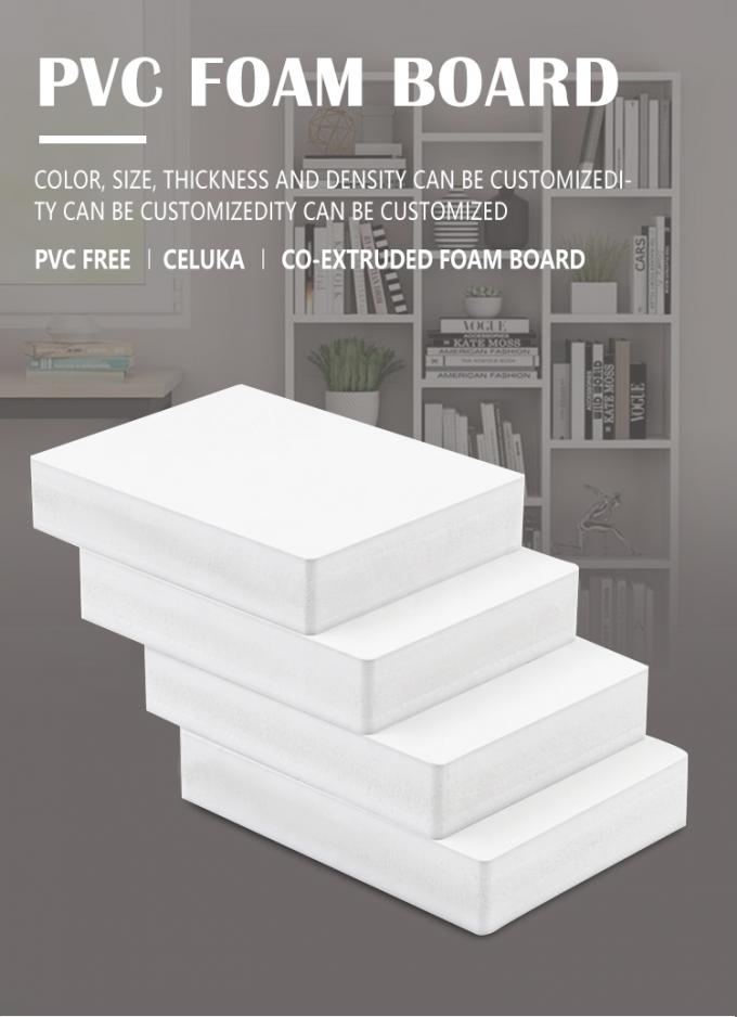4X8 12-18mm papan busa pvc / lembaran busa pvc untuk furniture